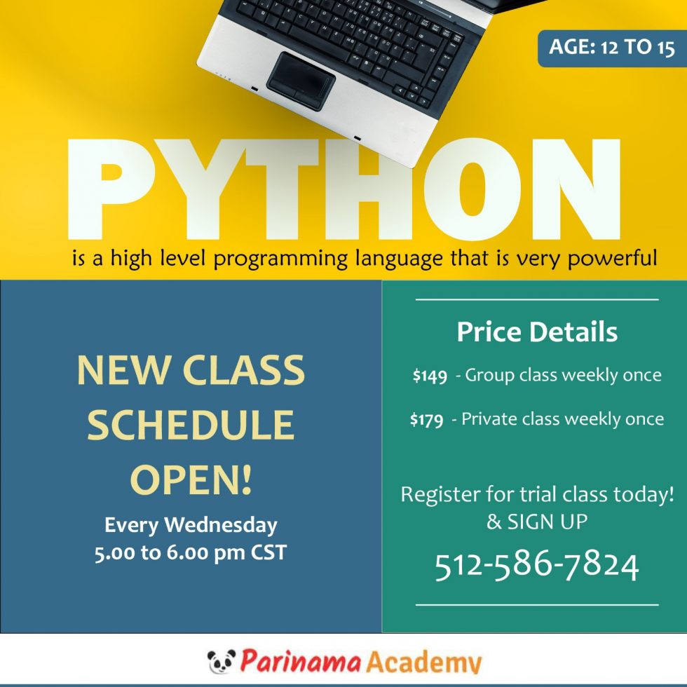 Python for kids and adults - Parinama Academy